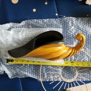 Accents | Vtg Hand Made Ceramic Cornucopia Centerpiece | Poshmark